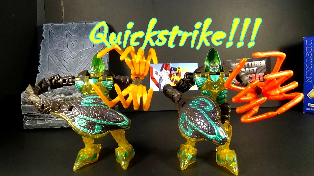 Transformers Review of Beast Wars Quickstrike - YouTube