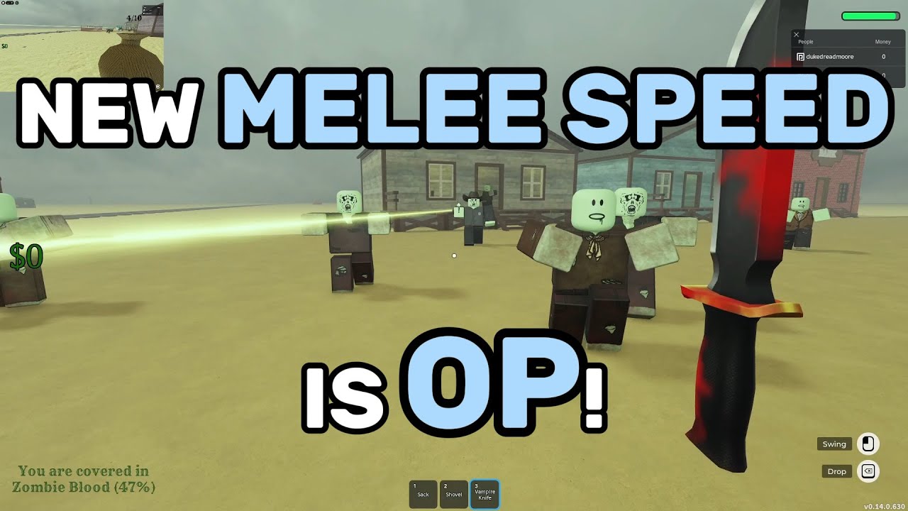 Melee speed is Buffed! Easier town raid? Dead Rails Roblox - YouTube