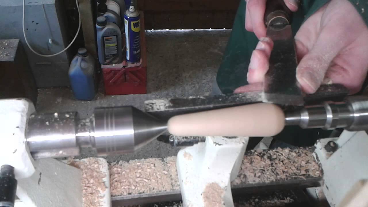 Wood turning a light pull - YouTube