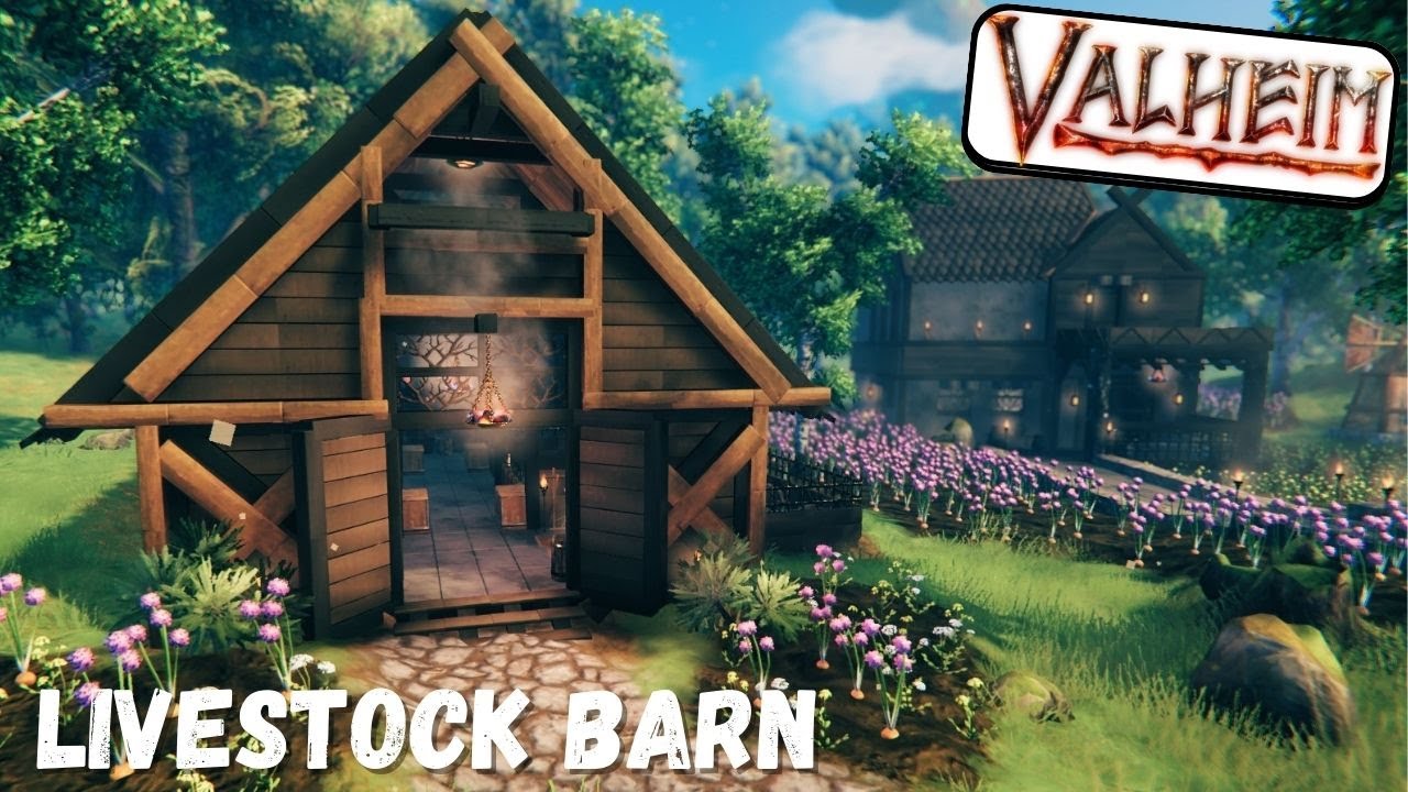 Building A Home For My Chickens and Boar In My Valheim Village | Time ...