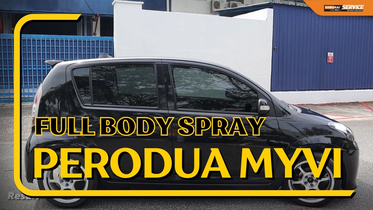 WAJAH BARU PERODUA MYVI HITAM - YouTube