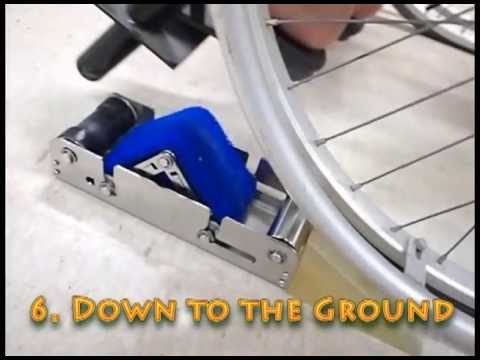 Portable Wheelchair Wheel Cleaner - YouTube