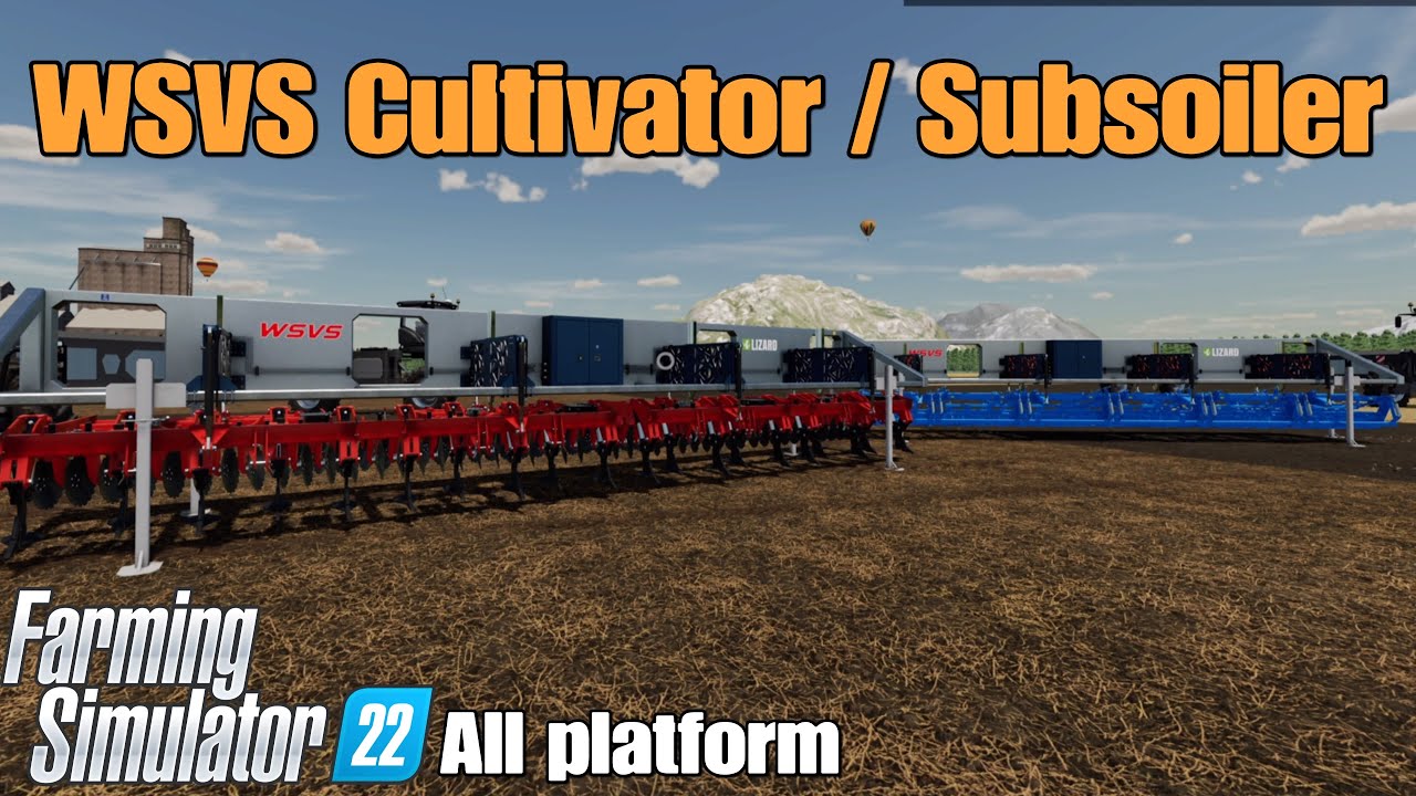 WSVS Cultivator / Subsoiler / FS22 mod for all platforms - YouTube
