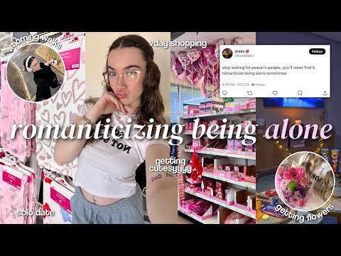solo diaries: VALENTINE’S DAY ♡⋆˙⟡ | solo dates, movie night, shopping, self-love, etc! 💌