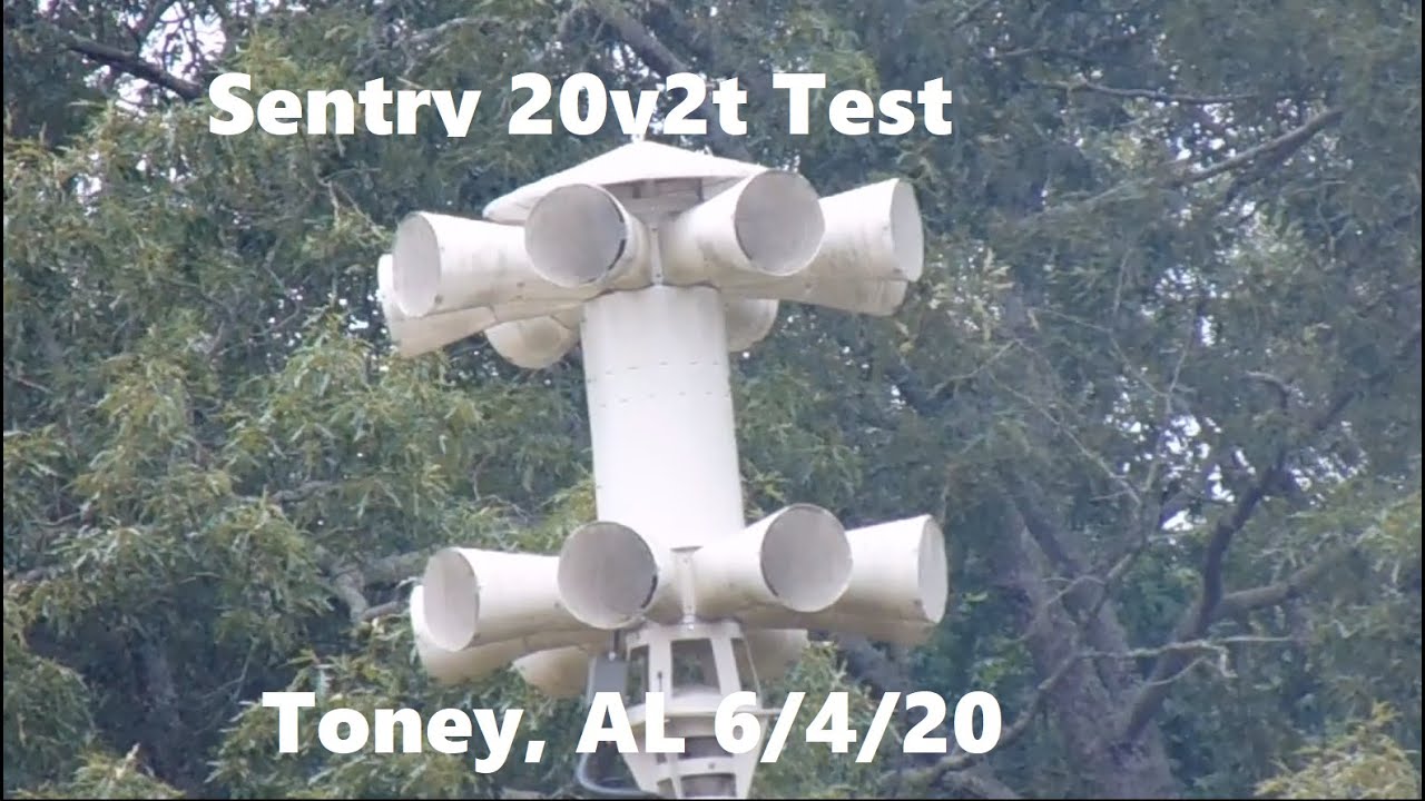 Sentry 20v2t Siren Test | Toney, AL - YouTube