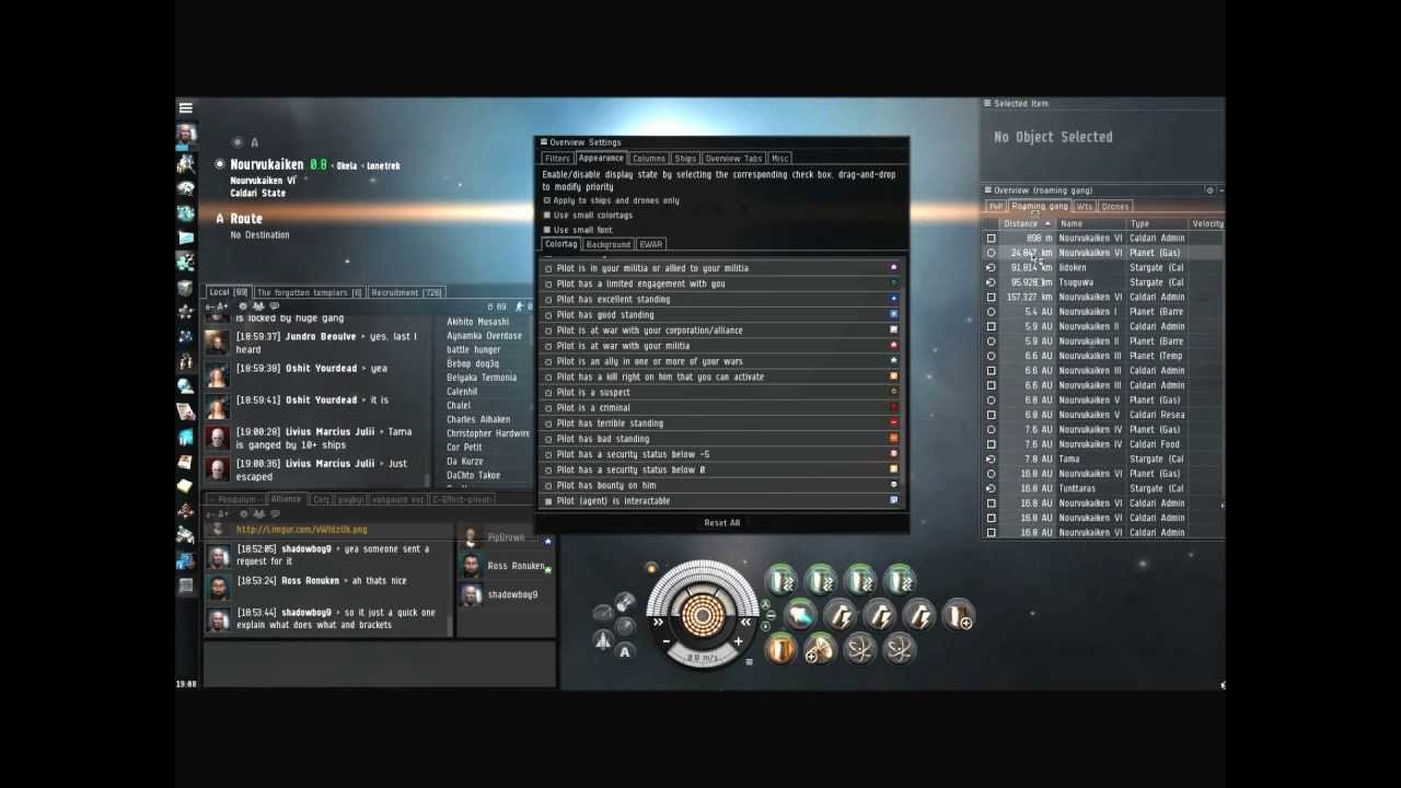 Overview settings in EVE Online - YouTube