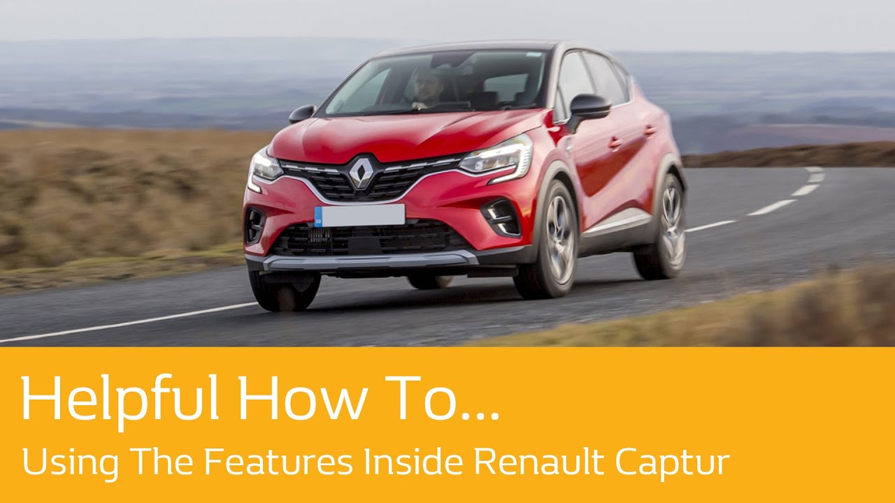 Using The Features Inside Renault Captur - YouTube