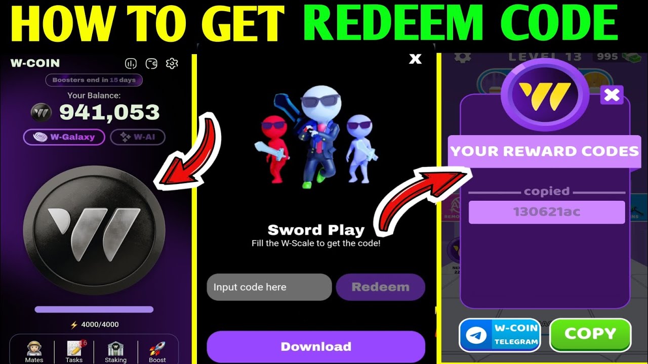 W Coin Sword Play Code | W Coin Sword Play |How To Get W Coin Sword Play Redeem Code |W-Coin ...