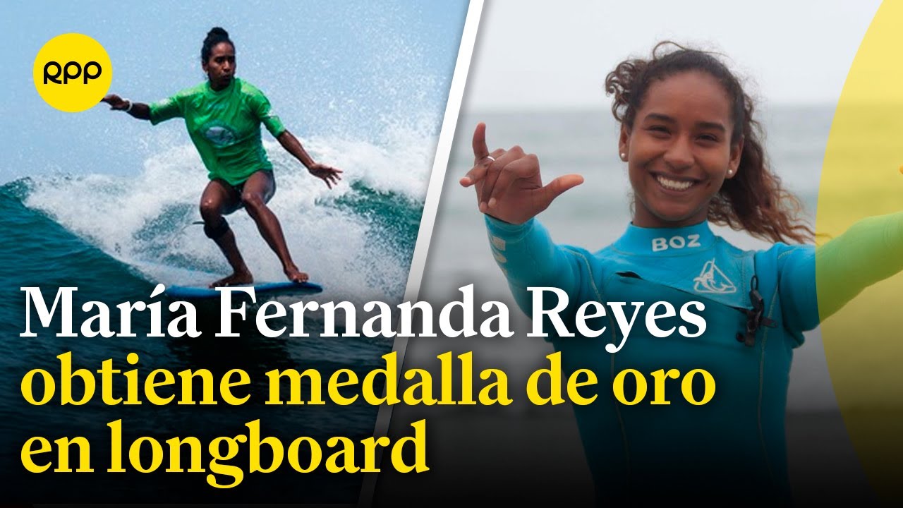 María Fernanda Reyes ganó medalla de oro en longboard - YouTube