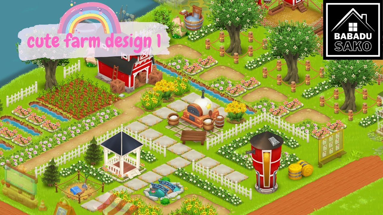 EP.104 : Cute farm design 1 - HayDay FarmDesign! - YouTube