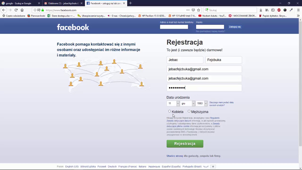 Jak założyć konto na Facebooka - YouTube