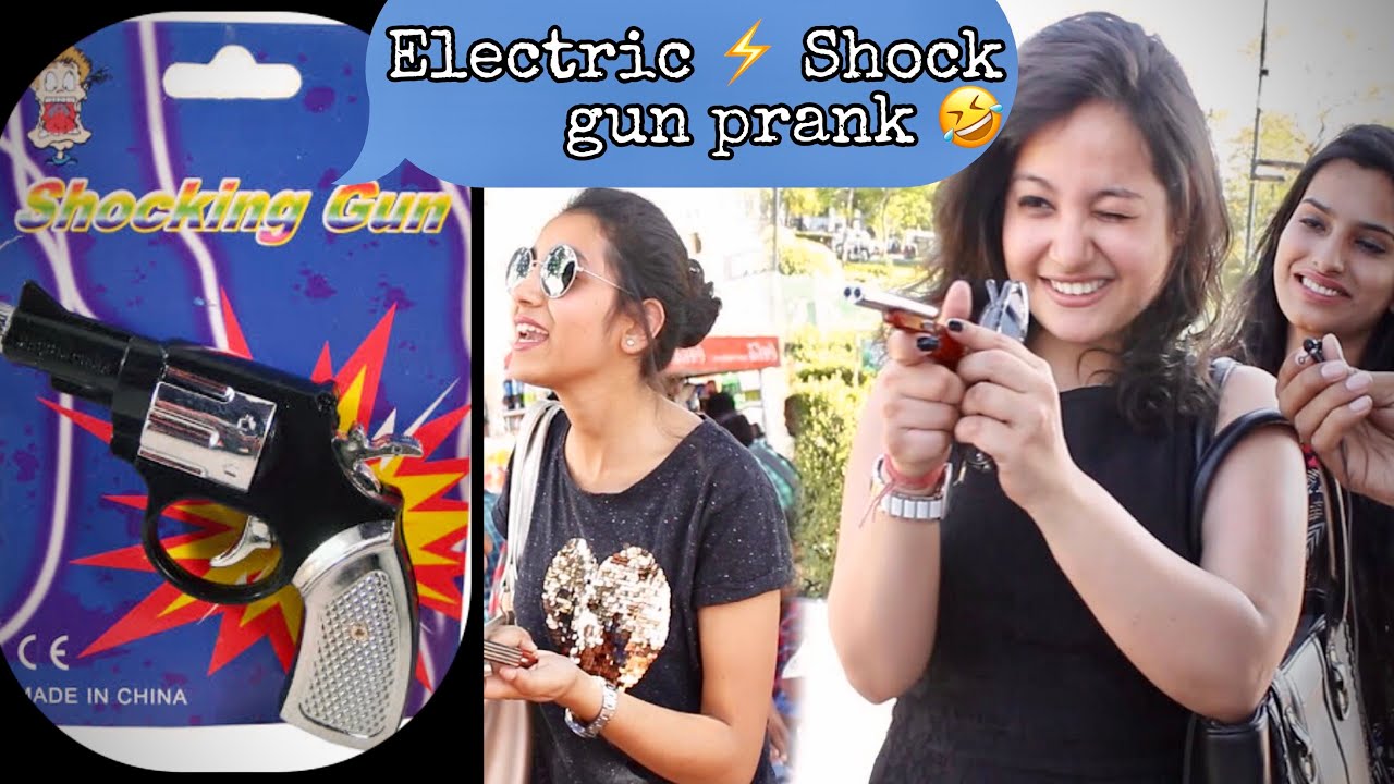 electric shock gun unboxing,shock gun prank - YouTube