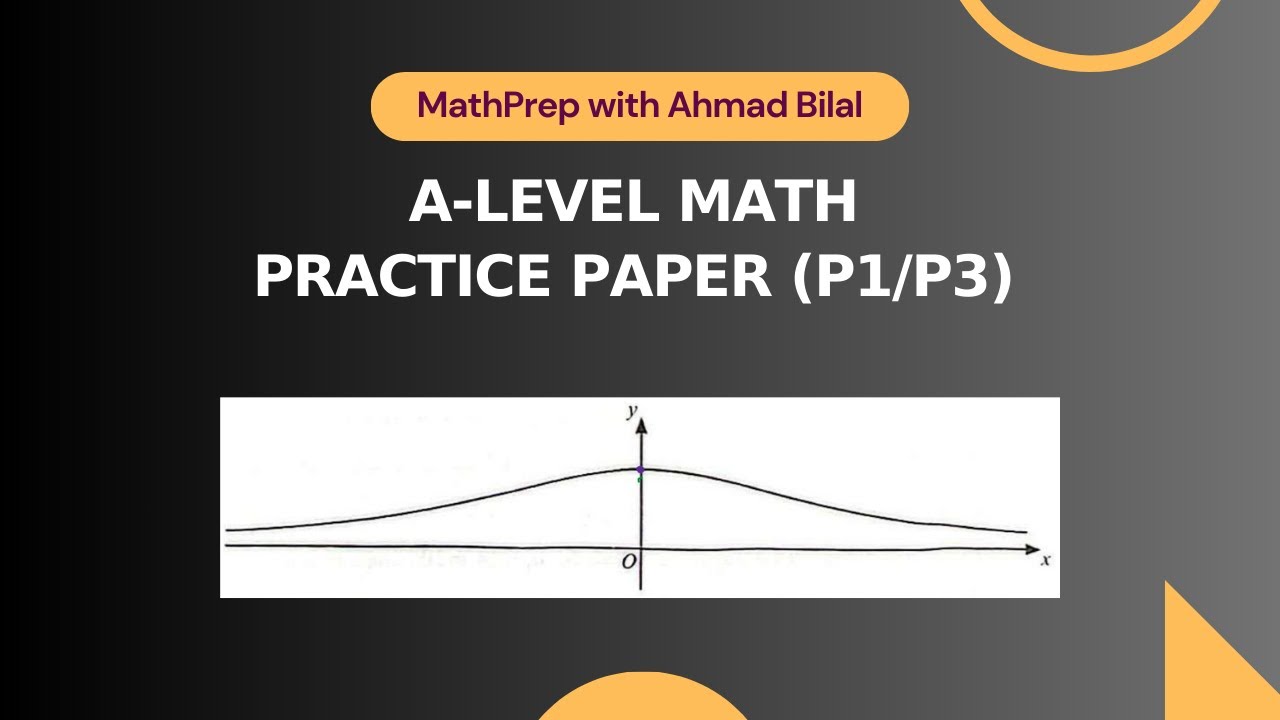 AS/A level Math P1/P3 | Practice Paper - YouTube