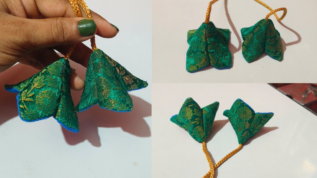 Blouse flower latkan design | Latkan making tutorial | #latkan - YouTube