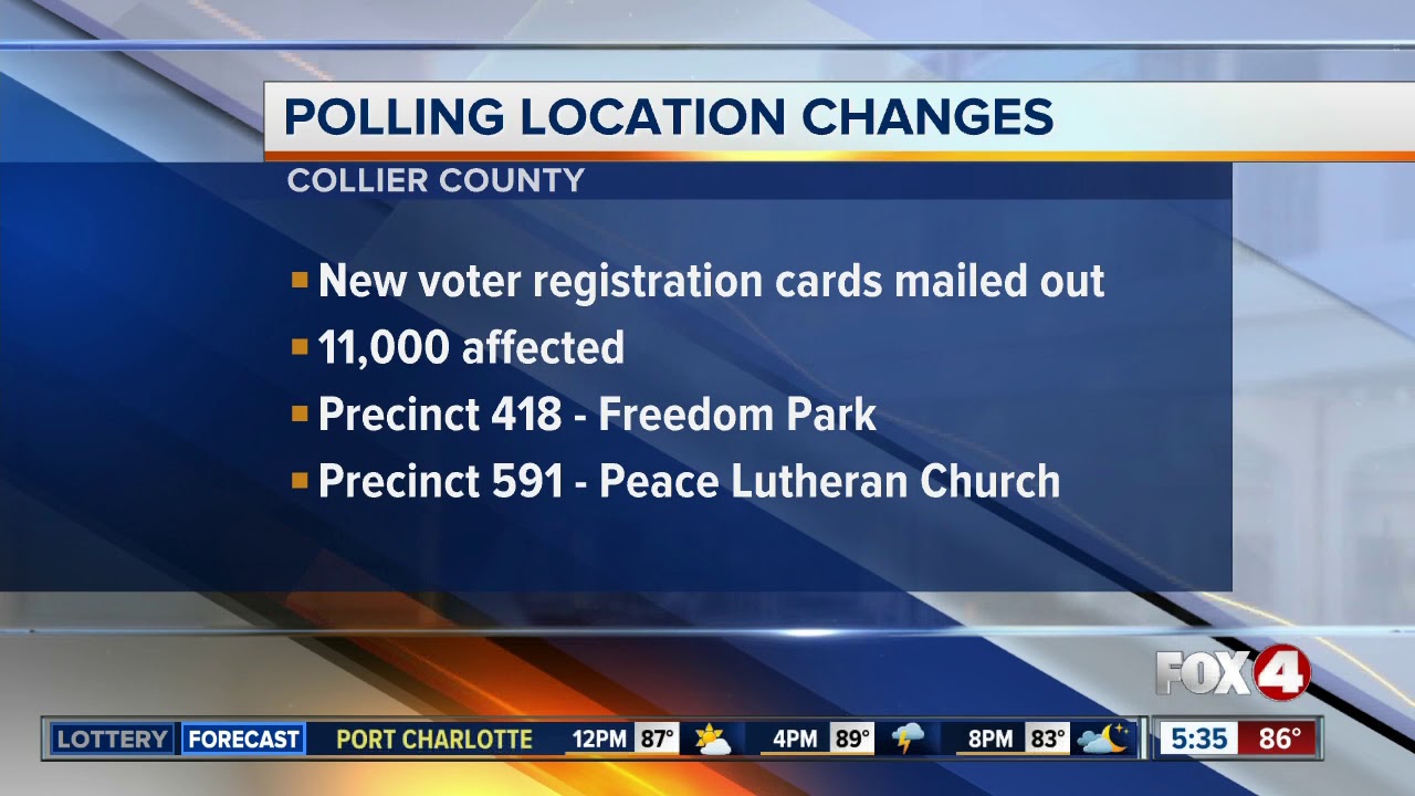 Polling location changes for Collier County - YouTube
