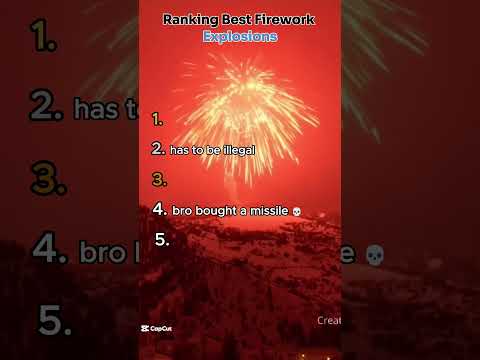 Ranking Best Firework Explosions