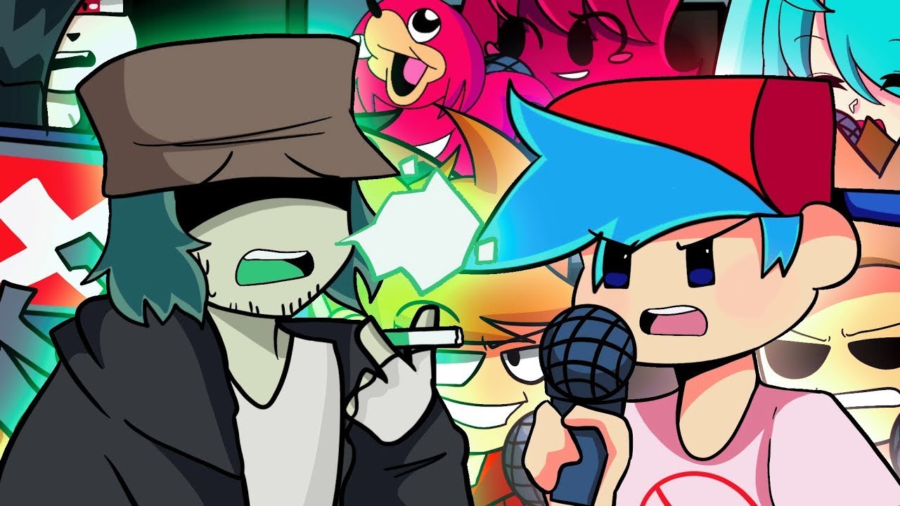 Fnf Nerves mas a cada minuto muda o personagem - YouTube