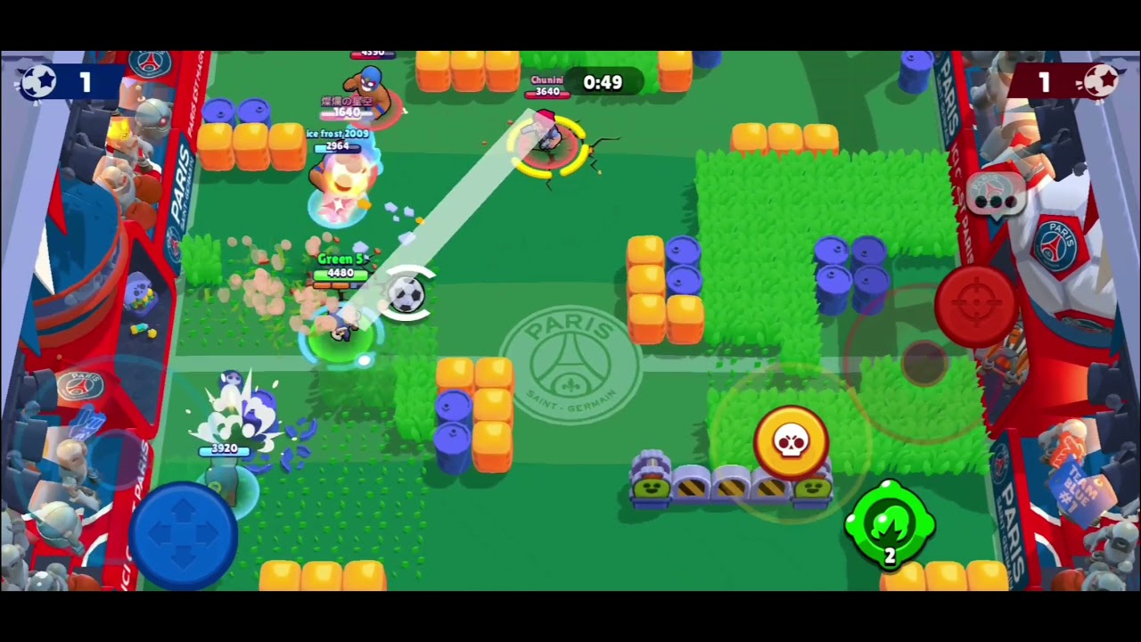 Brawl Stars Ball Green Bounce Trickshot(2) - YouTube