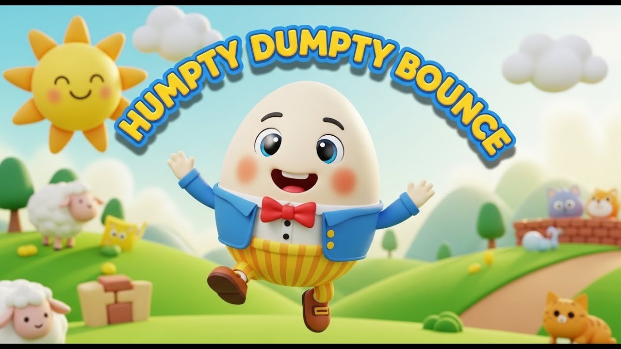 Humpty Dumpty Bounce | Popular Nursery Rhyme For Kids | Sing Along With ...