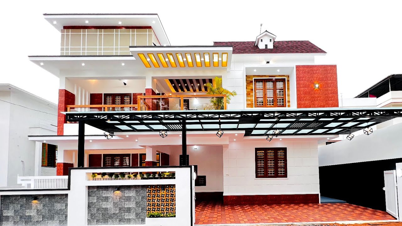 Marvelous double storey house for sale in Trivandrum 5 bhk - YouTube