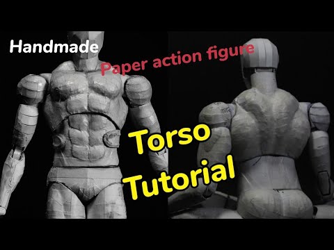 Paper Action Figure | Ab Crunch Torso | @Sculpturescrafts # ...