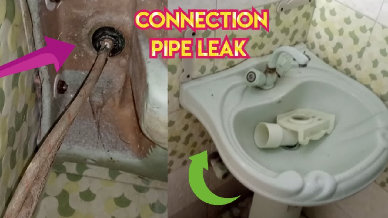 how to wash basin connection pipe leaking | wash basin ka nal kaise ...