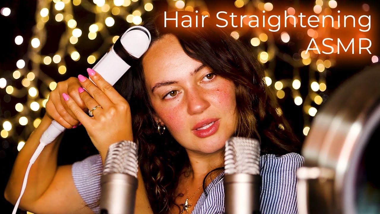 Gentle ASMR Hair Brushing & Straightening 💤 Your Tingle Escape with ...