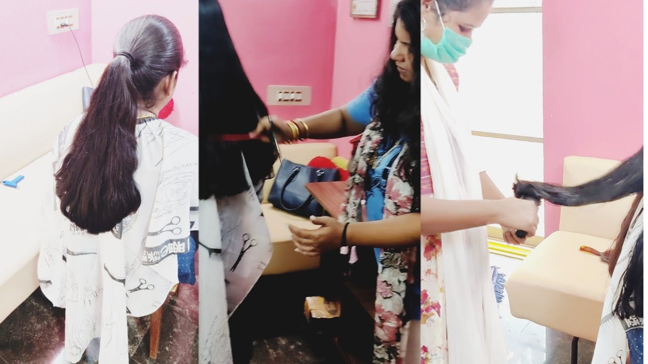 student 's 18th day beautician class haircut theory n practical💪# ...
