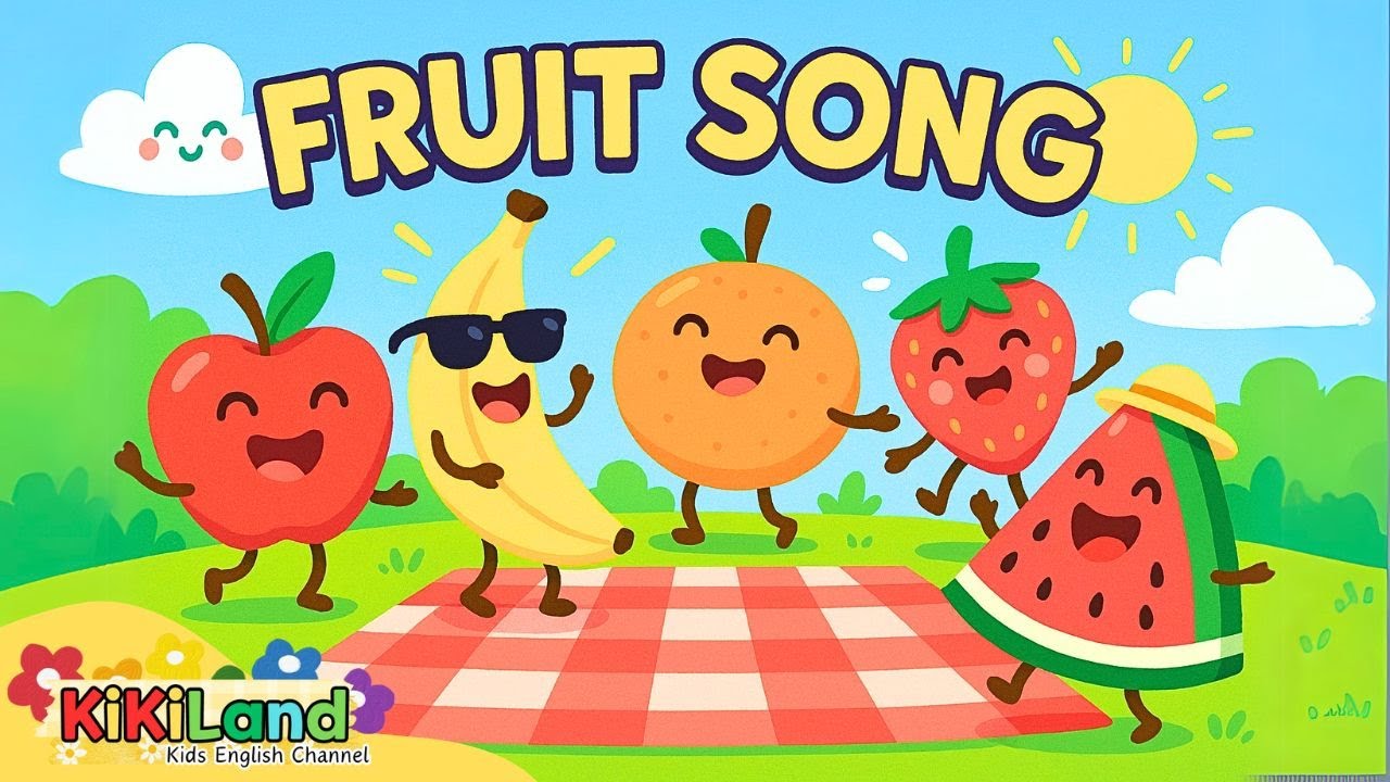 Fruits Song | Learn Fruit Names & Colors | Fun Toddler Song for Speech ...