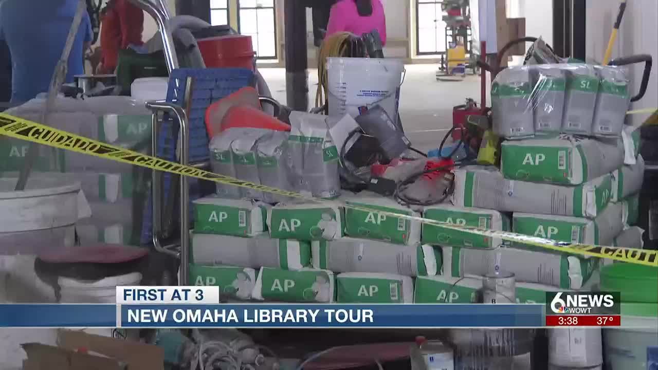 Sneak peek inside new Downtown Omaha library - YouTube