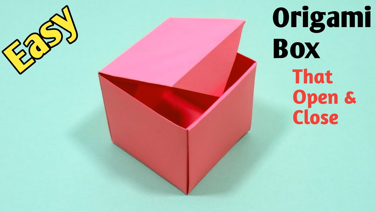 Diy - How To Make Paper Box That Opens And Closes | Paper Gift Box ...