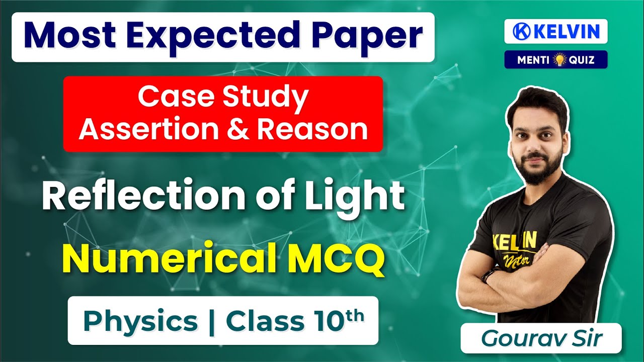 Class 10 Light (Refraction of Light) Numericals | Assertion Reason ...