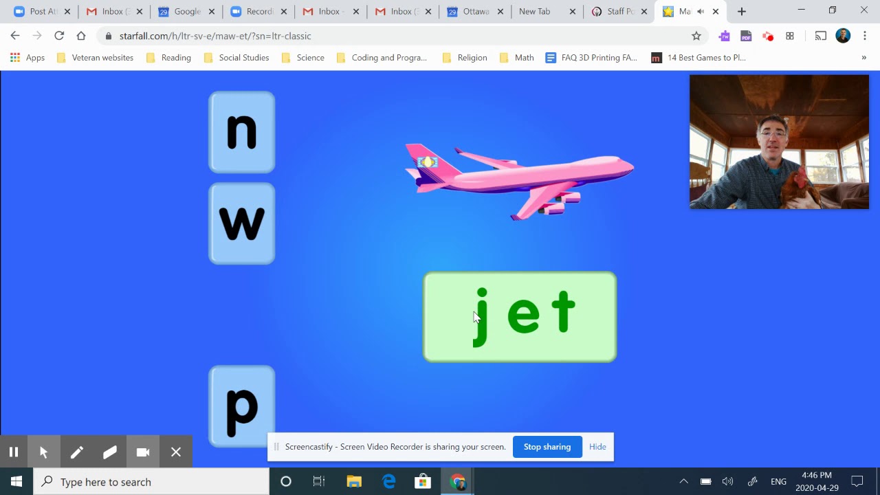 Peg the Hen from Starfall - YouTube