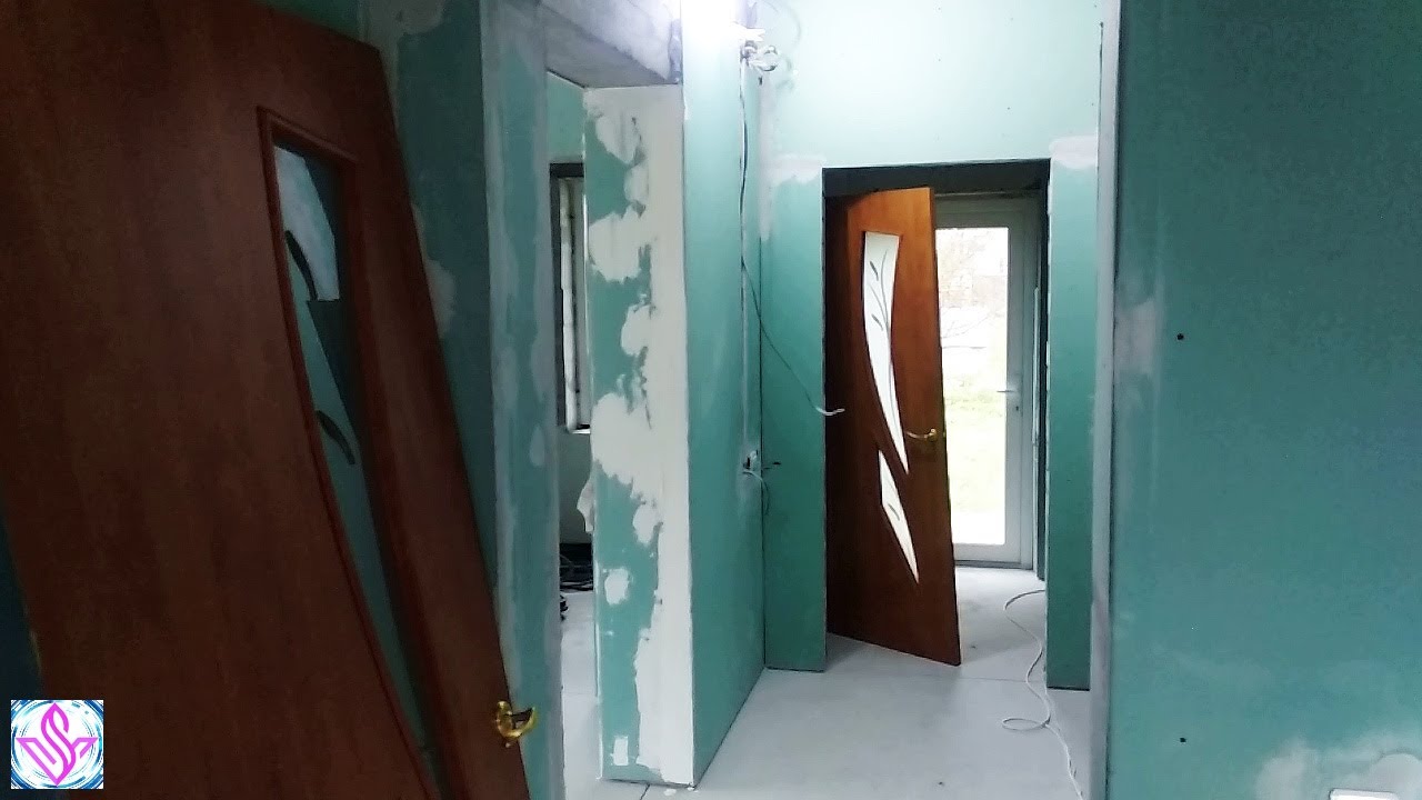 Нам отдали двери. Как то не очень покрасил потолок и стену. - YouTube