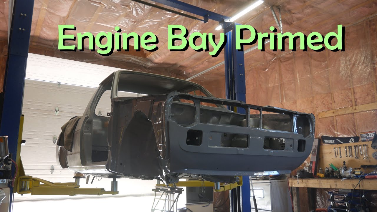 Mk1 Volkswagen Caddy build - Finally Priming the Engine Bay! - YouTube