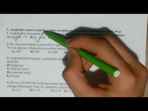 9.SINIF FİZİK 2.DÖNEM 1.YAZILI
