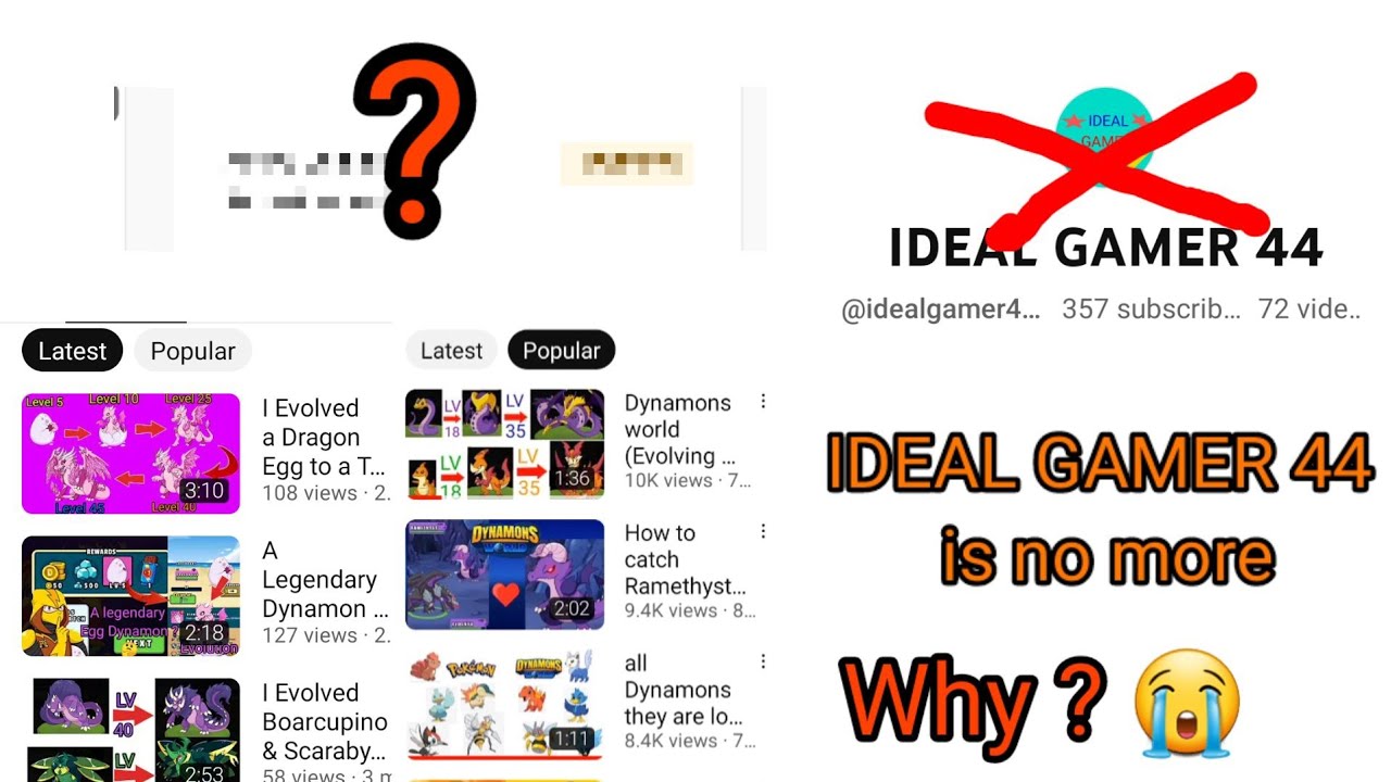 IDEAL GAMER 44 is no more 😢 || @IDEALGAMER44 - YouTube