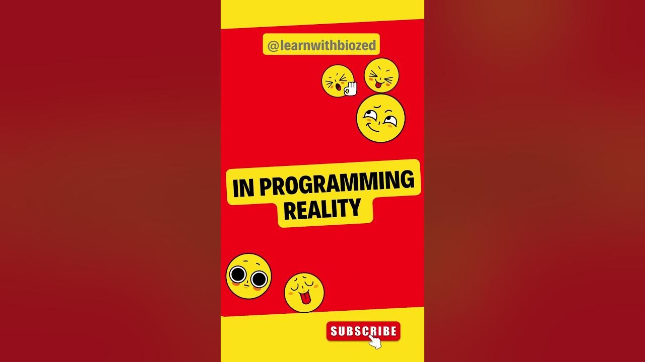 Programming Reality vs Expectation #shorts #programming #reality #vs #expectation - YouTube