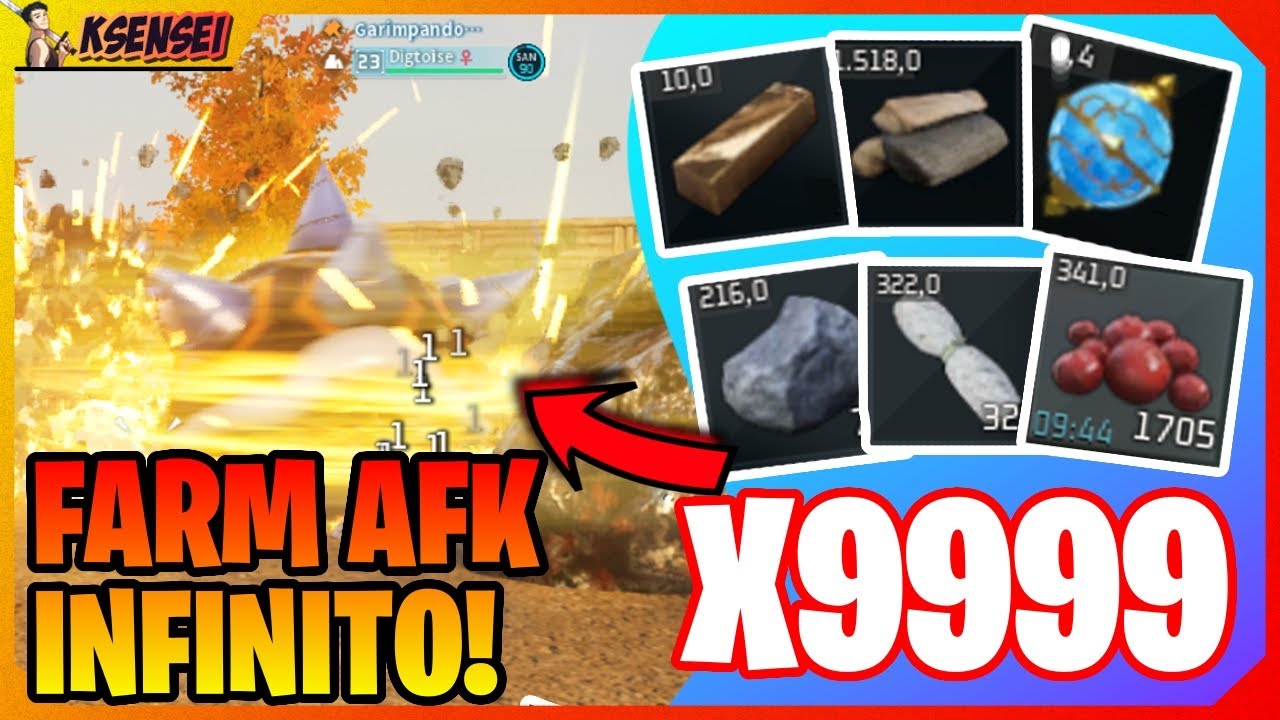 FARM INFINITO AFK DE COMIDA, MADEIRA, PEDRA E ESFERA DE PAL NO PALWORLD! - YouTube