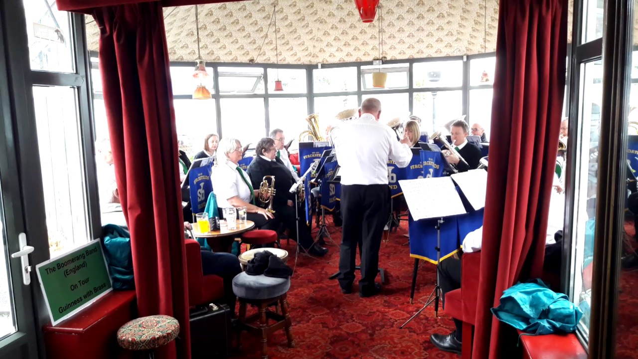 Stacksteads Brass Band, The Harbour Bar, Bray. - YouTube