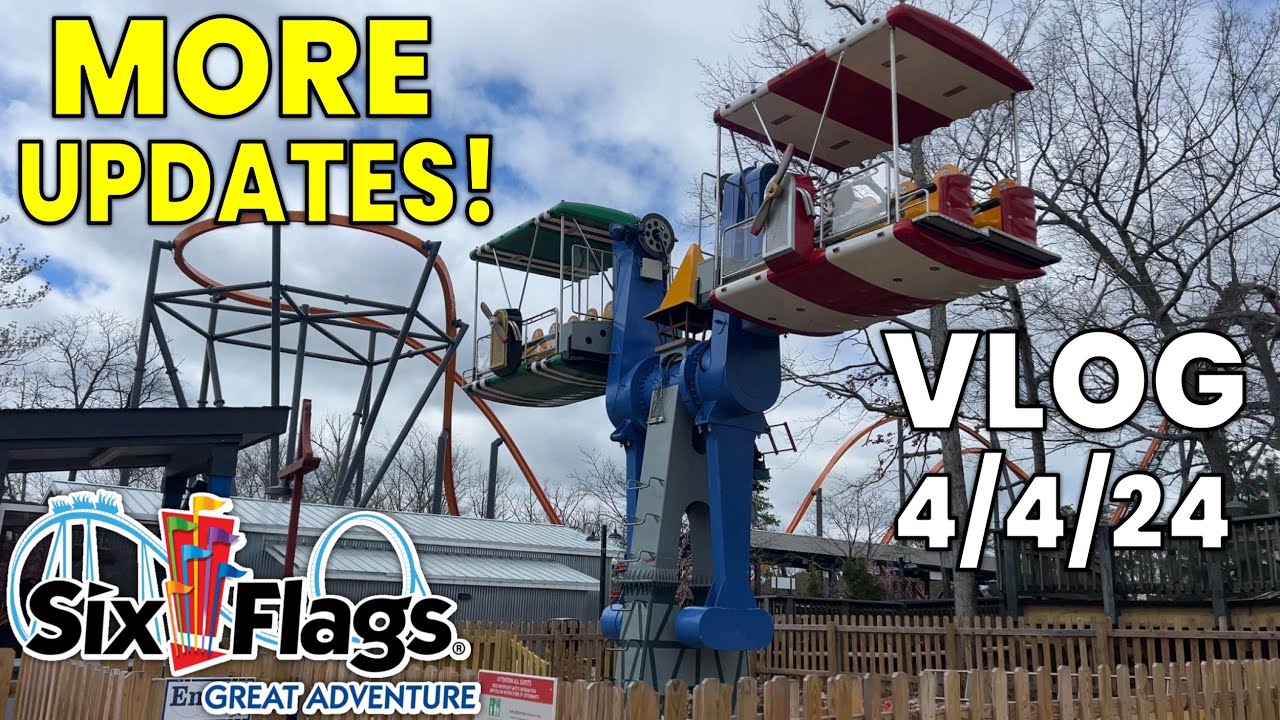 More New Updates at Six Flags Great Adventure! | Vlog 4/4/24 - YouTube