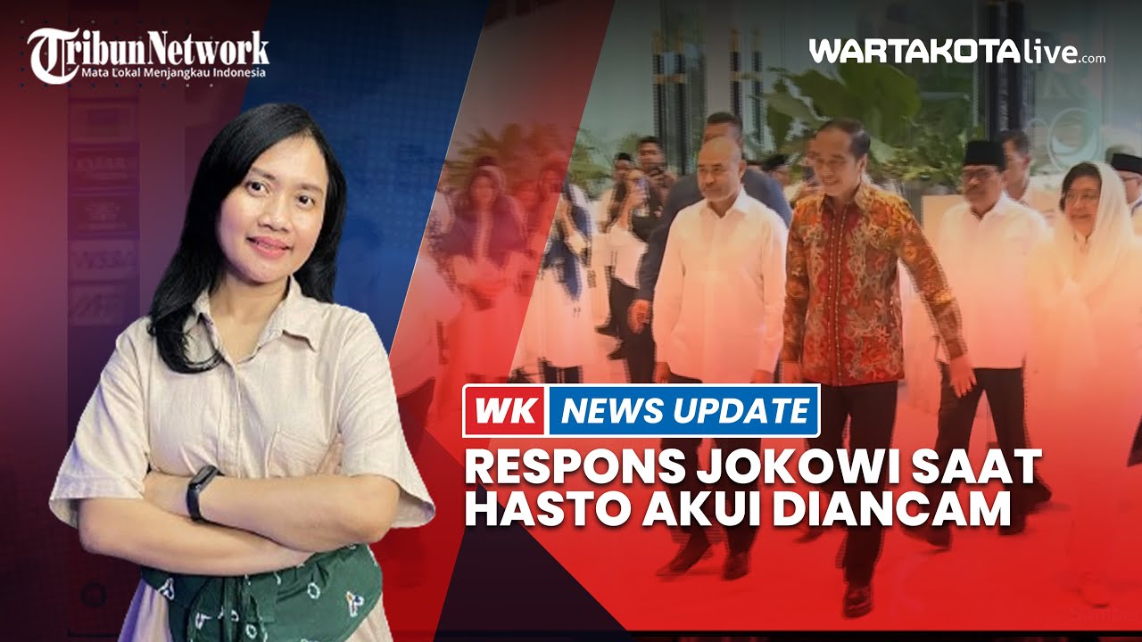 Tawa Jokowi Saat Hasto Akui Diancam - YouTube