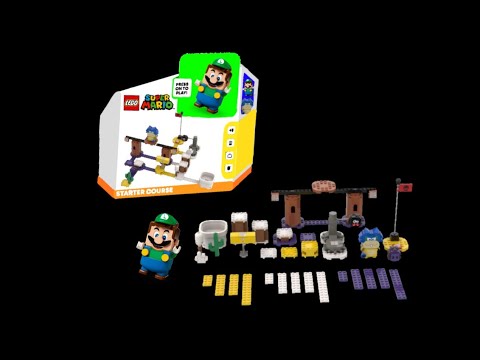 NEW Lego Super Luigi Starter Course | Custom Lego Mario Expansion Set ...
