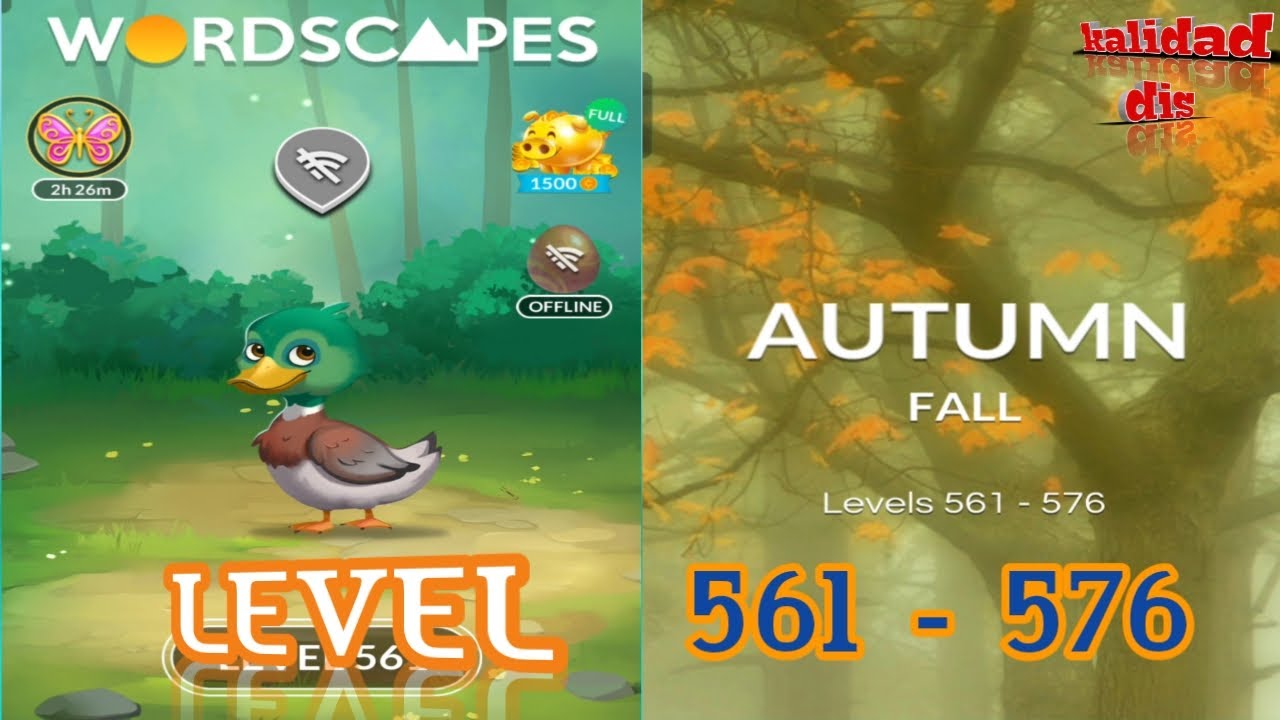 WORDSCAPES PUZZLE GAME | level 561-576 answers | Kalidad Dis - YouTube