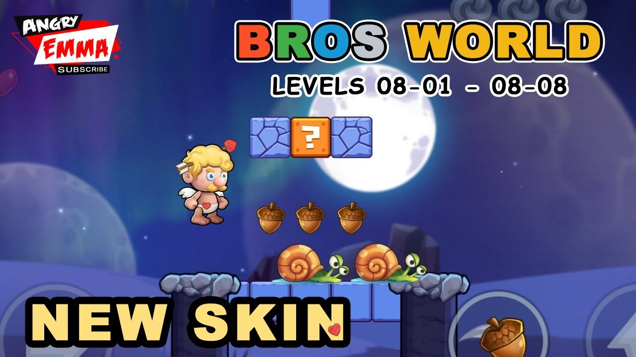 Bros World - Levels 08-01 - 08-08 - YouTube
