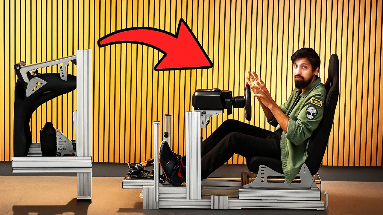 My sim racing rig defies physics - YouTube