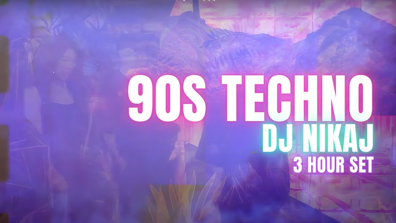 90s Techno DJ | 3 Hours of Techno with DJ Nikaj | Trippy Visual Set (# ...