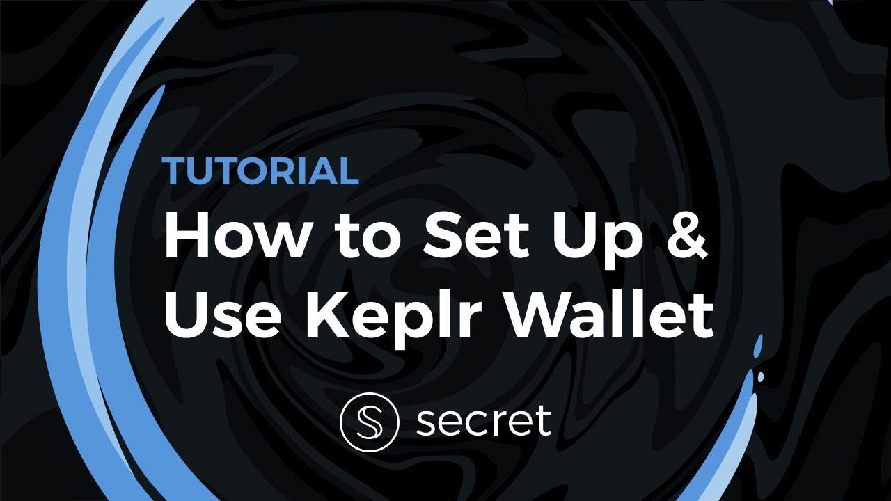 How to set up a Keplr wallet and self custody your SCRT - YouTube
