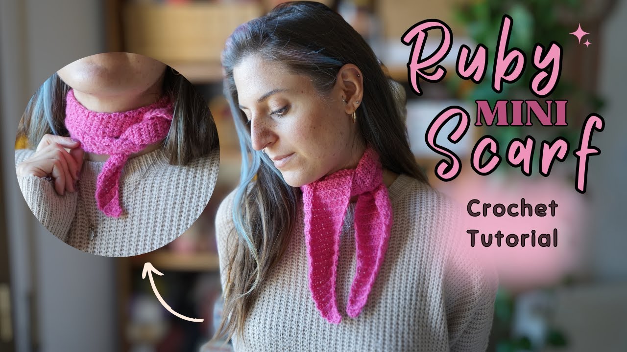 Crochet Mini Scarf Tutorial | Crochet Neckerchief - YouTube