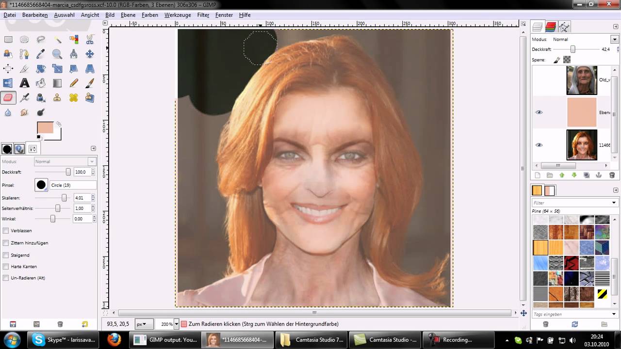GIMP: Weird witchy Halloween AGING - YouTube